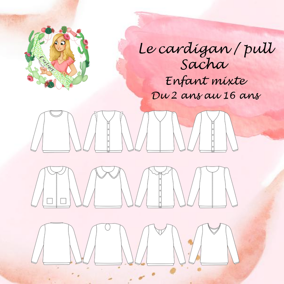 Patrons de couture enfants : modèles PDF à télécharger avec option A0 ...